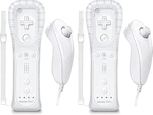 Amazon.com: Degulan Motion Plus Wii Remote and Nunchuck Controller ...
