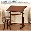 Amazon.com: VISWIN Wood Drafting Table for Adults, 24'' x 35" Drawing ...