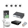 JK Vision 5MP CCTV IP Camera Full Set, 4 Dome, 5 Channel NVR, 4 Port JK ...