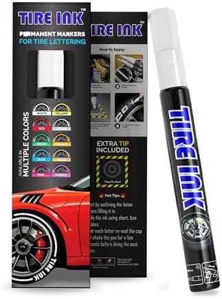 Amazon.com: Tire Ink White Tire Paint Pen - Waterproof Permanent Paint ...