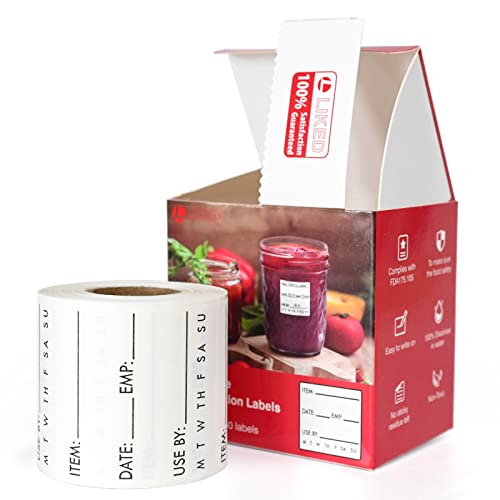Snapklik.com : Dissolvable Food Labels 2 X 2 Inch Shelf Life For ...