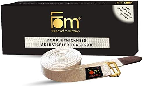 The Yogis Yoga Belt 100% Cotton Belt 9ft Length 1.5" Width with ...