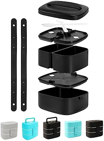 Amazon.com: DOIOED Bento Box, Premium Bento Box Adult Lunch Box 3 ...