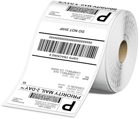 Amazon.com : 4x6 Direct Thermal Shipping Label, Roll Sticker Labels ...