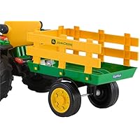 Amazon.com: Peg Perego John Deere Ground Force Tractor with Trailer ...