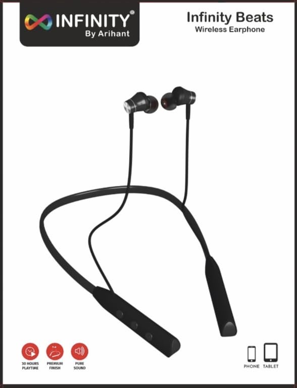 INFINITY By Arihant - Infinity Beats - A Premium Bluetooth Neckband with Type C Charging Port ...