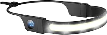 Amazon.com: Headlamp Rechargeable, 230° Wide Beam LED 1500lm Forehead ...