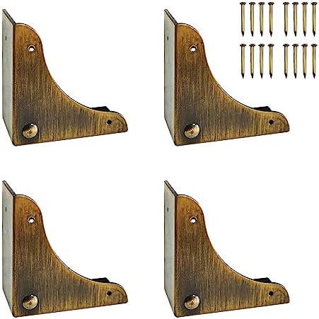 4PCS Metal Corner Protector, Box Corners Decorative Furniture Corner ...