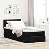 Hoopleep Black Ottoman Storage Bed with Mattress, LED Lights ...