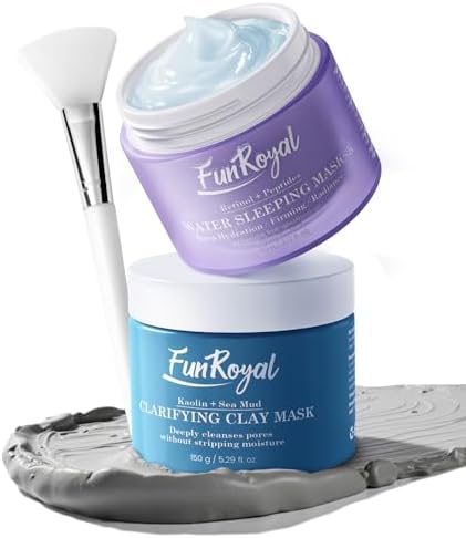 Amazon.com: Glow-Boosting Face Masks Skincare Set – Deep Detox Clay ...