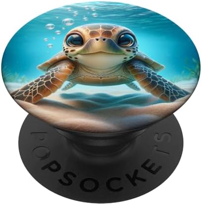 Amazon.com: Pink Sea Turtle Heart PopSockets Adhesive PopGrip : Cell ...