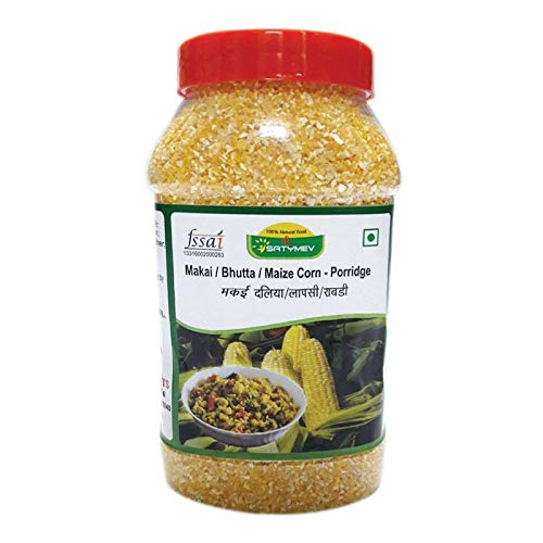 SriSatymev ® Makai ka Daliya 1kg | Corn Daliya | Makka Dalia | High in ...