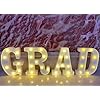 Amazon.com: Graduate LED Lights, 4 LED Marquee Light Up Letters“ GRAD ...
