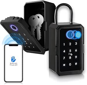 Safe Box for Keys, Lock Box, Key Cabinets, Wall, Grey, Key Safe, Key ...