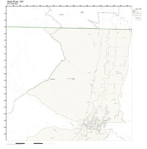 Zip Code Wall Map Of West River Wy Zip Code | Desertcart Sri Lanka