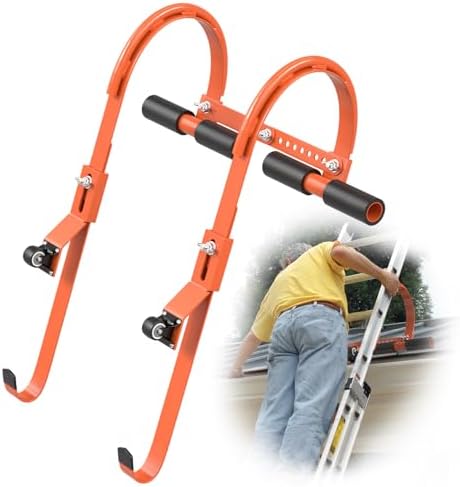 Ladder Hook for Roof, Toovem 2 Pack Heavy Duty Steel Ladder Accessories ...