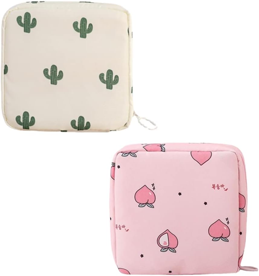 Amazon.com : ONEWANGDAFA 2 Pcs Period Pouch Sanitary Napkin Storage Bag ...