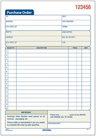 Amazon.com : Large Sales Order Books, 3 Pack, 2-Part Carbonless (White ...