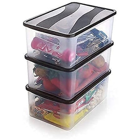 Buy Amazon Brand - Solimo Plastic Fridge Multi Storage Container with ...