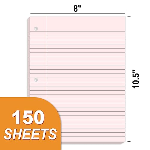 Snapklik.com : Colored Filler Paper, 8 X 10-1/2 Inch Wide Ruled Paper ...