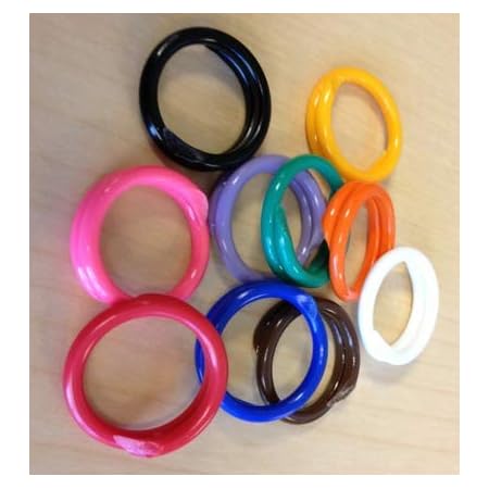 30 Pack Spiral Chicken Poultry Leg Bands Rings - #11 11/16" size ...