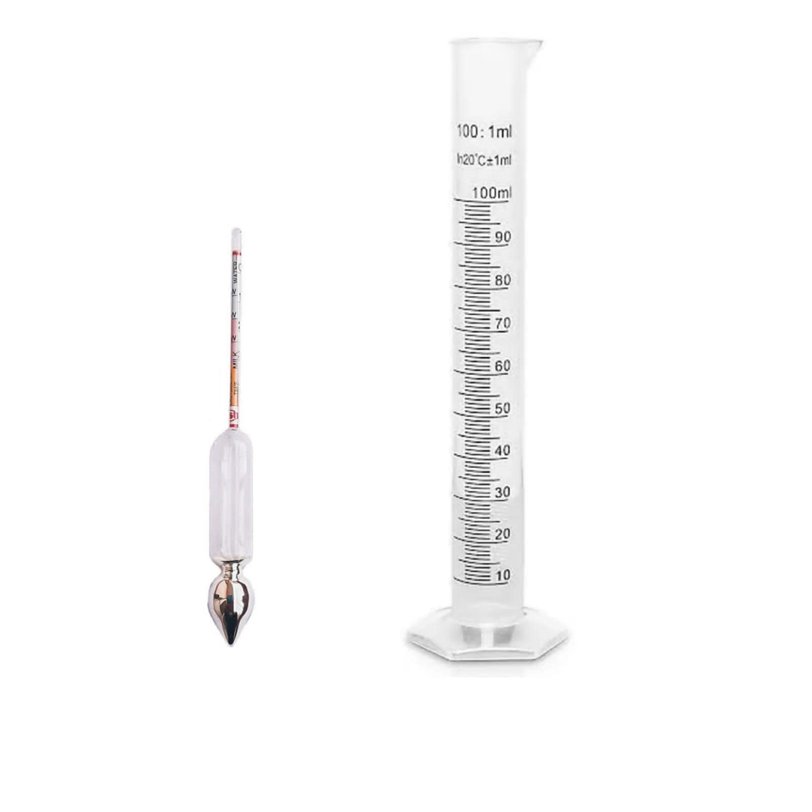 Buy Nicolette Mercury Lactometer Hydrometer Refractometer for Testing ...