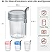 Amazon.com: DRKIO 4 Pack Overnight Oats Containers with Lids and Spoons 16 Oz Glass Mason Jars ...