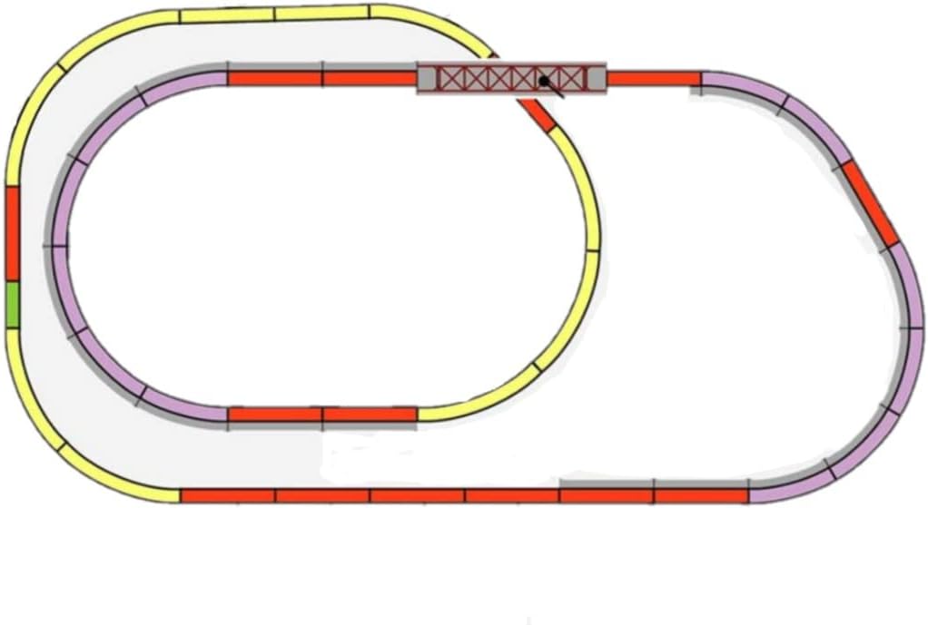 Amazon.com: Rokuhan Layout Plan O Complete Track Set (42.5" x 23.2 ...