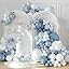 Amazon.com: Dusty Blue Balloon Arch Kit 132Pcs Dusty Blue and White Balloon Arch Garland Kit ...