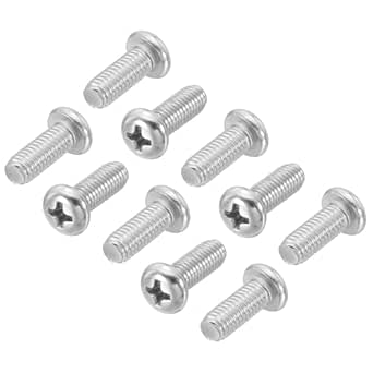PATIKIL Phillips Pan Head Screws, 15 Pack M5-0.8 x 14mm 304 Stainless Steel 18-8 Full Thread ...