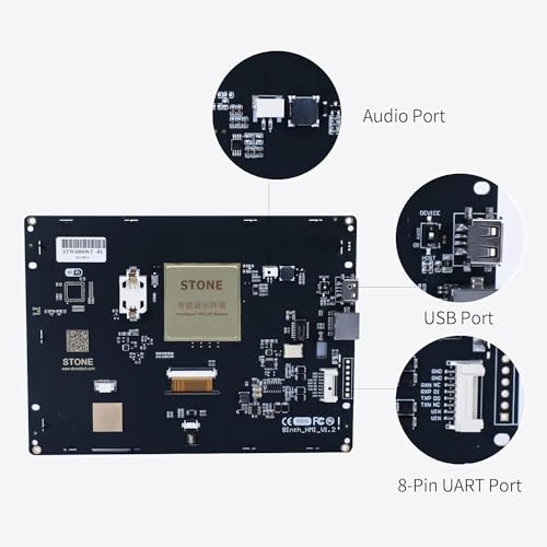 Buy 8'' Smart TFT LCD HMI Module Touch Screen + GUI Designer with long ...