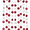 Amazon.com: Red and Gold Glitter Paper Garland Circle Dot Party Banner ...
