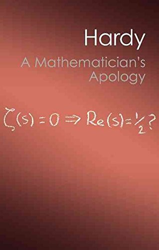 A Mathematician's Apology: Hardy, G. H.: Amazon.com: Books