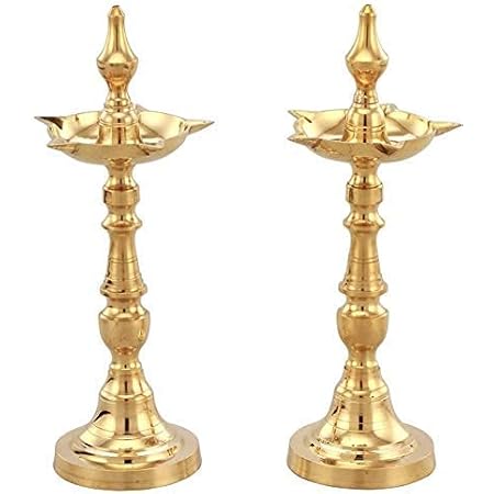 Buy Brass Gallery Brass Diwali Puja Oil Diya Kashi Samayi for guft ...