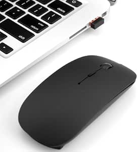 Mini 2.4 Ghz RF Black Wireless Mouse For Mac OS Macbook Pro / Air ...