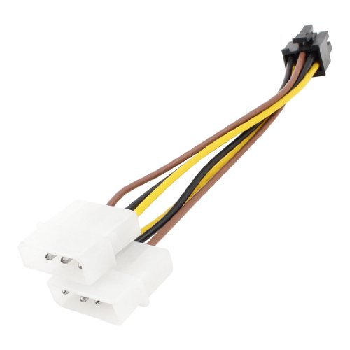 Amazon.com: Water & Wood PCI Express 6 Pin to 2 x LP4 4 Pin Video Card ...