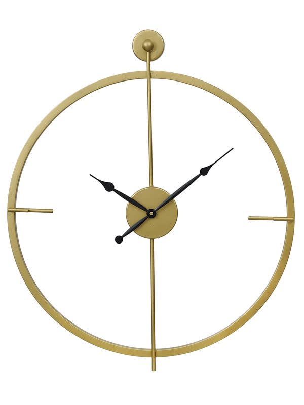 Buy INDIANA CRAFT Elegant Round Wrought Iron Case Black Needle Analog ...