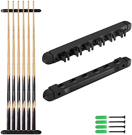 Amazon.com: MoyanSuper Pool Cue Rack Wall Mounted Rack Billiard/Pool ...