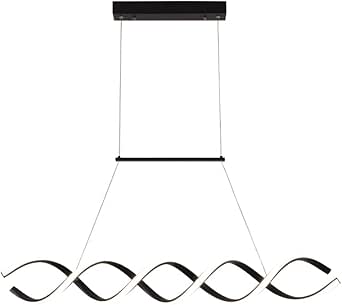 Pendente Moderno Espiral Preto 92cm Led 30W 4000K Bivolt… | Amazon.com.br