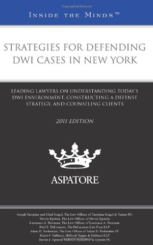 Amazon.com: Strategies for Defending DWI Cases in New York, 2011 ed ...