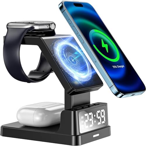 Portronics Freedom 6 15W Wireless Charger with 6-in-1 Function, Earbuds ...
