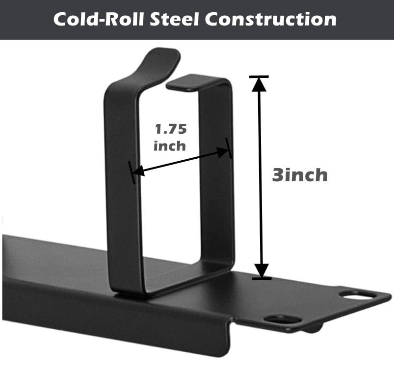 Snapklik.com : TECHTOO Server Rack Cable Management Panel w/D-Ring ...