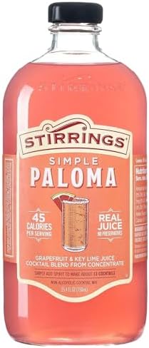 Amazon.com : Stirrings Pack Paloma Cocktail Mix 750ml Bottle - Real ...