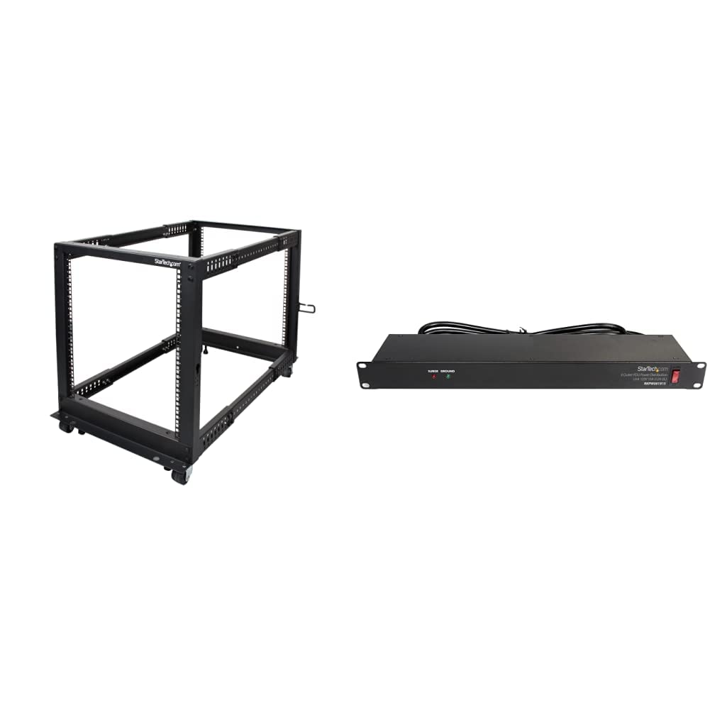 Startech Com 12u Open Frame Server Rack Black And 8 | Desertcart INDIA