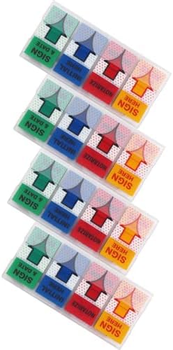 Amazon.com : PerKoop 16 Boxes Sign Here Notarize Initial Here Sign and ...