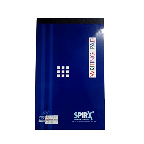 SPIRX Writing Pad No. 33 with 50 sheets (Pack of 10) : Amazon.in ...