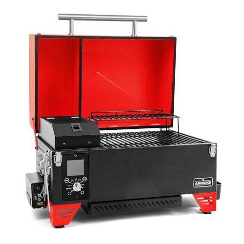 ASMOKE Portable Pellet Grill & Smoker - AS350DC Battery Powered ASCA ...