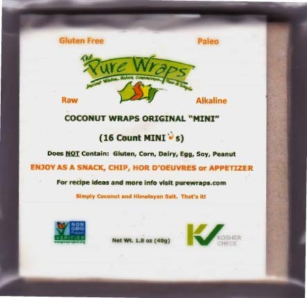 Amazon.com: Pure Wraps MINI's, Paleo Coconut Wraps, Original Flavor, 48 ...