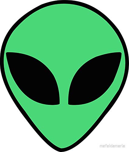 Amazon.com - Alien Head - Sticker Graphic - Auto, Wall, Laptop, Cell ...