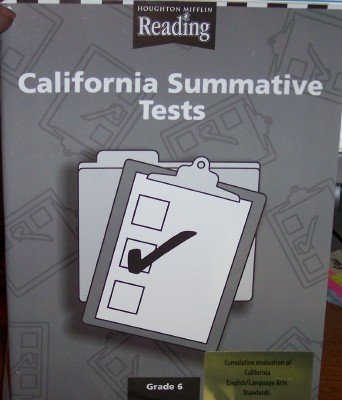 Reading Summative Tests Level 6: Houghton Mifflin Reading California ...